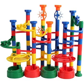 Amazon.com: FAO Schwarz 321-Piece Marble Run Construction and Building ...