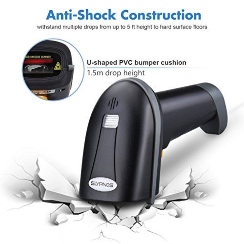 3-in-1 Bluetooth Laser Barcode Scanner, SLYPNOS 1D Handheld Bar Code ...