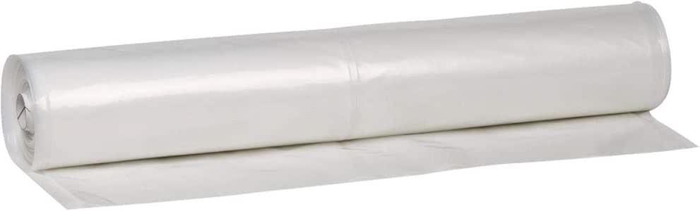 Plastic Poly Sheeting 3 Feet X 200 Feet, True 4 Mil, Transparent/White ...