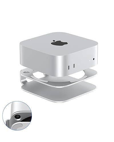 GEWOKLIY Mac mini M4 Stand, Aluminum Mount for 2024 Mac mini M4 and M4 ...