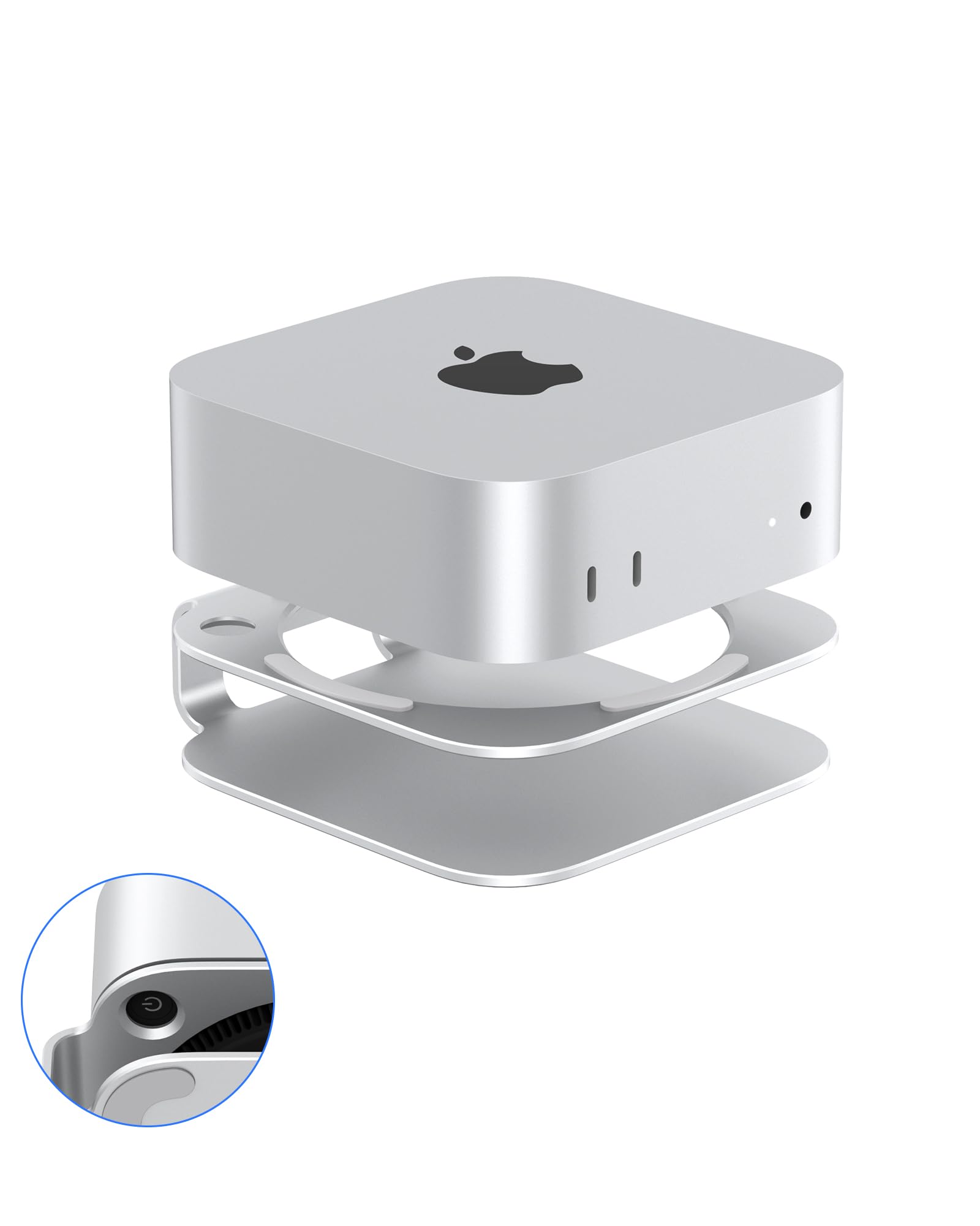 GEWOKLIY Mac mini M4 Stand, Aluminum Mount for 2024 Mac mini M4 and M4 ...
