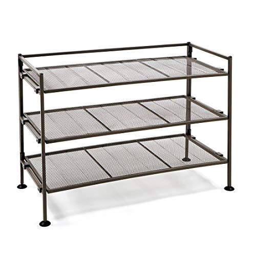 Seville Classics Multi Level Shoe Rack Sturdy Freestanding Shelf for ...