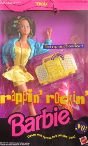 Barbie Rappin' Rockin' TERESA Doll w Working Boom Box (1991) for sale ...