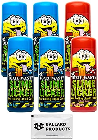 Ballard Products Toxic Waste Slime Licker Variety Pack of 6 - 2 Flavors ...