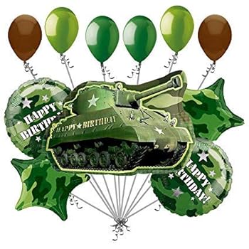 Amazon.com: Army Military Camouflage 20 Count Party Balloon Pack ...
