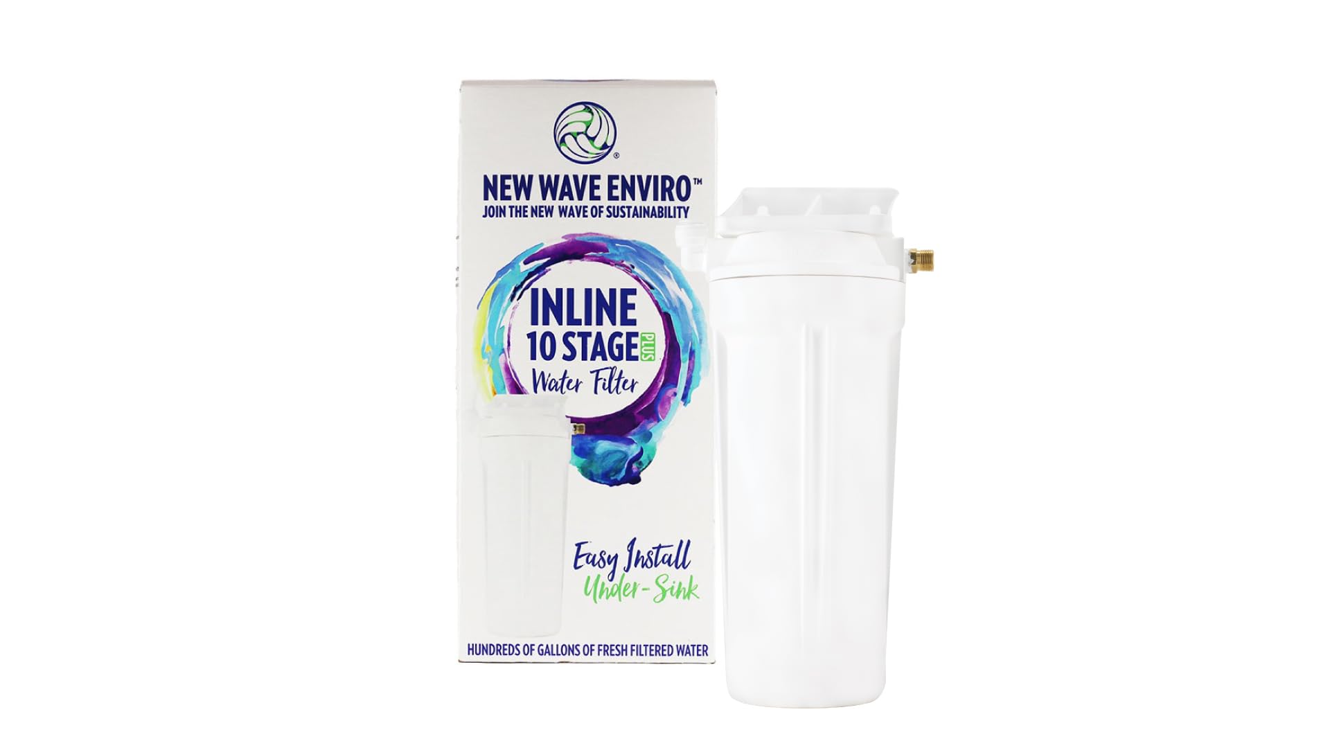 New Wave Enviro 10 Stage Water Filter, Inline Design, 800 Gallon Filter ...