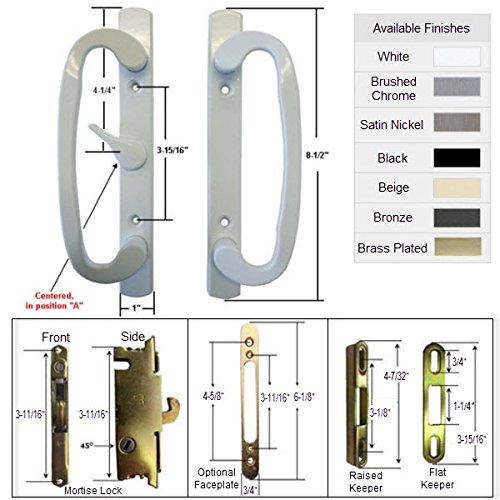 Sliding Glass Patio Door Handle Kit with Mortise Lock and - Want It All