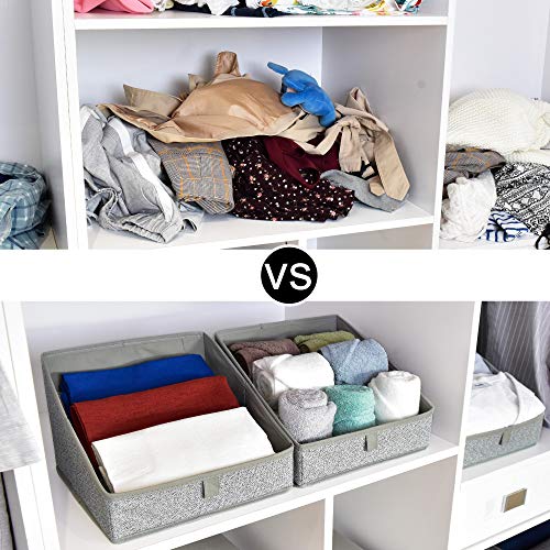 GRANNY SAYS Open Storage Bins, Closet Shelf Organizer Bins, Trapezoid ...