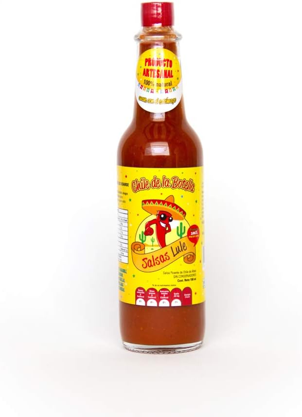Paquete de Salsa Botanera Artesanal 150 ml botella de vidrio: Amazon ...