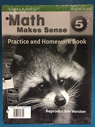 Blackline Masters for Math Makes Sense 5 Practice and Homework Book ...