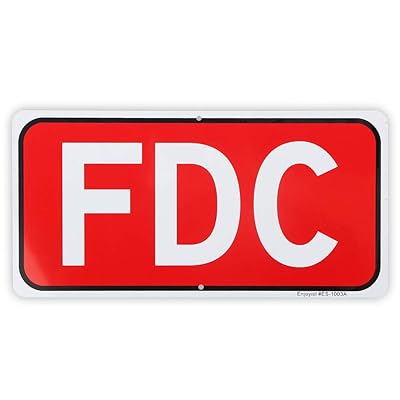 Buy FDC Sign, Fire Department Connection Sign, 12"x 6" - .040 Aluminum ...