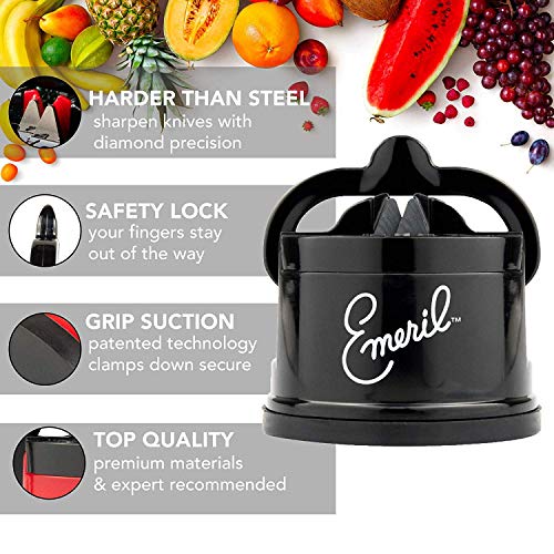 Emeril Lagasse 9-Piece Forged Cutlery Knife Block Set + Tungsten ...