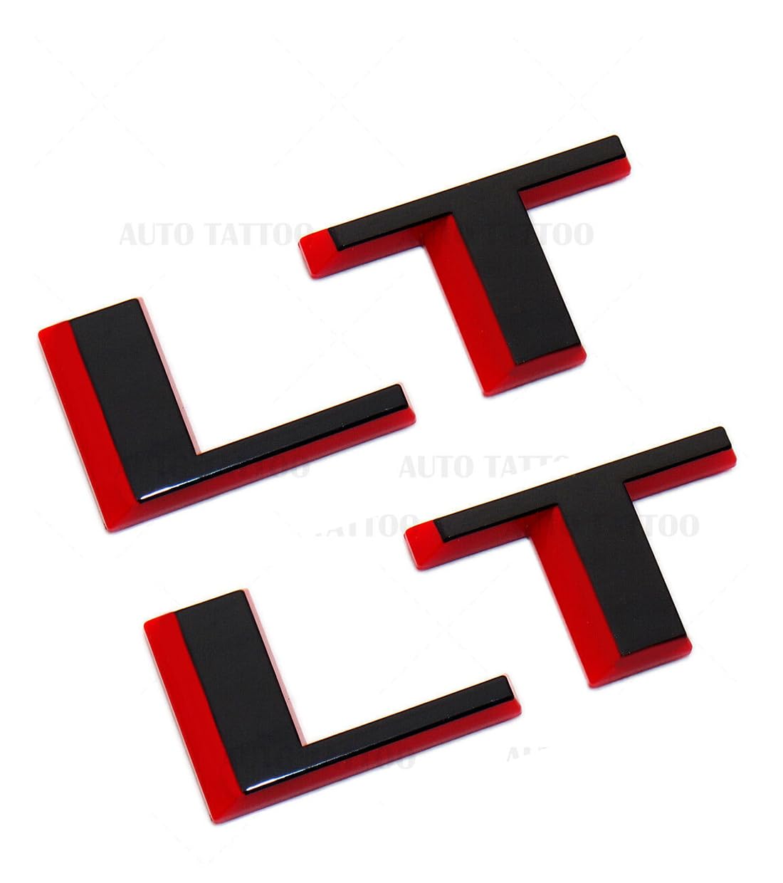 Pair Set 19-21 LT Letter Logo Emblem Badge Compatible For Silverado ...
