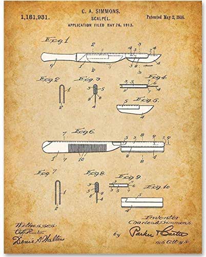 Amazon.com: Scalpel - 11x14 Unframed Patent Print - Makes a Great ...