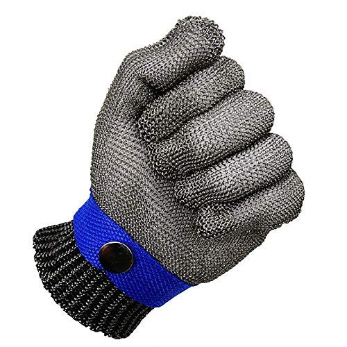 Cut Resistant Gloves-Stainless Steel Wire Mesh Butcher Safety Work ...
