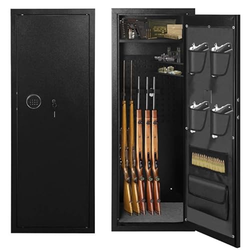 Greenvelly Large Rifle Safe, 12 Gun Safes For Home Rifle and Pistols ...