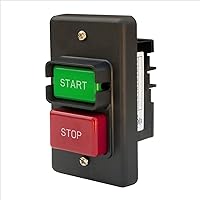 POWERTEC 71008 110/220V Single Phase On/Off Switch, 3HP, fits Table Saw ...