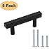 10 Pack - Cosmas 161-2.5FB Flat Black Contemporary Bar Cabinet Handle ...