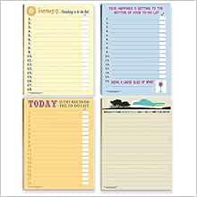Funny To Do Lists Note Pad Assorted Pack | 4 Funny ToDo List Pads | USA ...