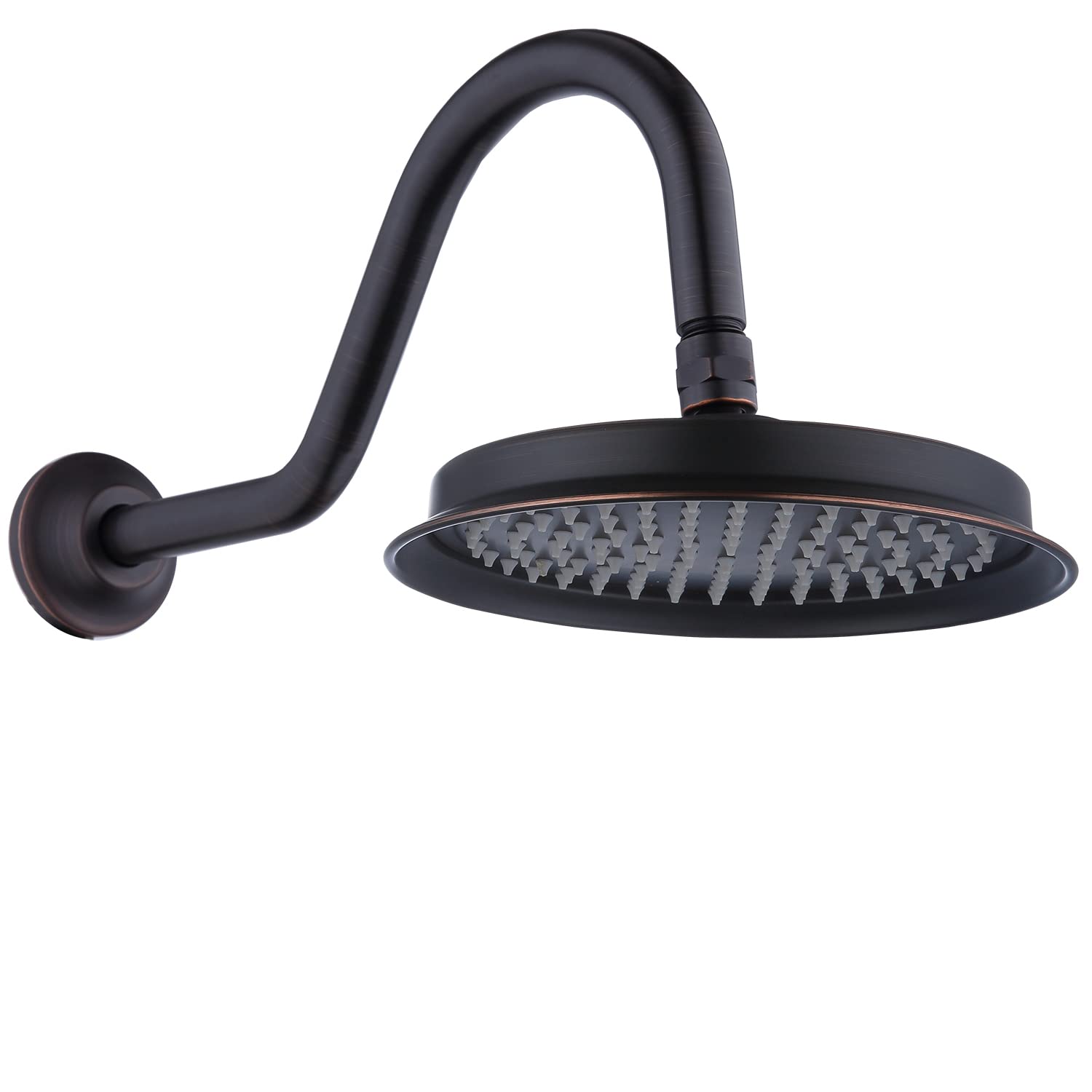 Drettyer Rain Shower Head,9" Vintage Shower Heads with Extension Curved ...