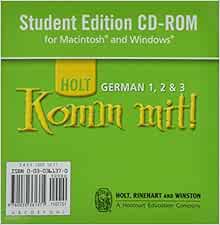 Amazon.com: Komm Mit! German 1, 2 and 3, Student Edition (9780030361371 ...