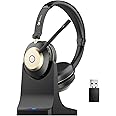 Amazon.com: Earbay Bluetooth Headset, Wireless Headset with Microphone ...