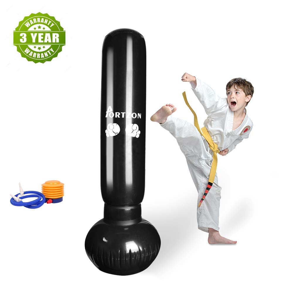 Sports & Outdoors Portzon Inflatable Boxing Column Free-Standing ...