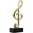 Amazon.com: inheming Musiccal Note Statues, Gold Music Note Ornaments ...