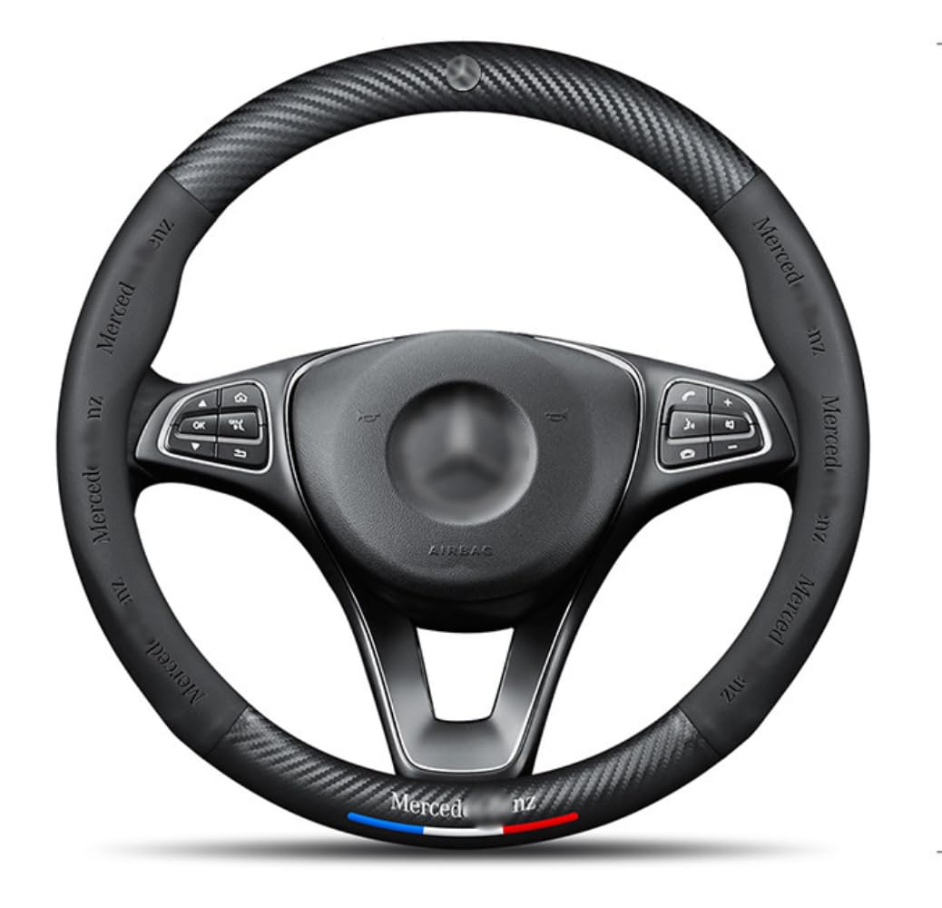 Custom-Fit Car Steering Wheel Cover Compatible with Mercedes-Benz Car ...
