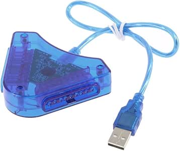 Amazon.com: USB Controller Adapter for PS2 Controllers Dual Port ...