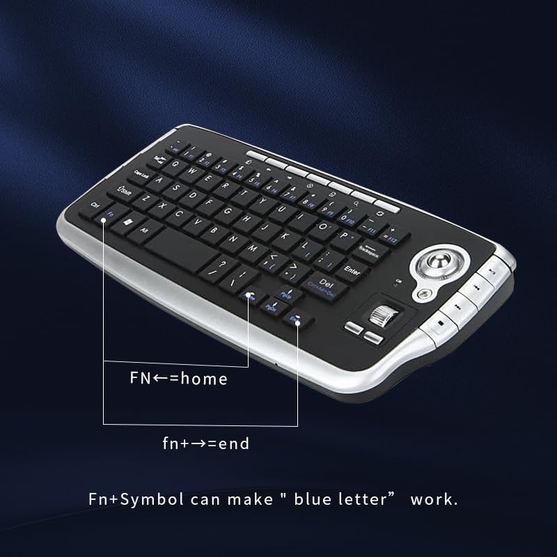 Mua Mini Ergonomic Keyboard Trackball Air Mouse 1200dpi Function TV 2 ...