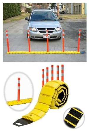 Tapco 3192-00003 Traffic Guard Portable Double Lane Speed Bump with ...