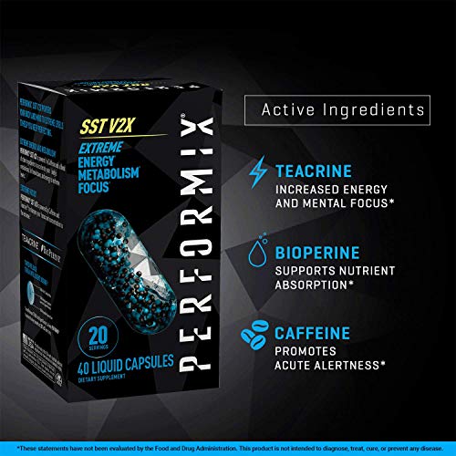 Performix SST Extreme V2X Thermogenic Supplement - 40 Capsules - Focus ...