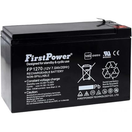 Powerfirst FirstPower lead battery FP1270 VdS replaces: Amazon.co.uk ...