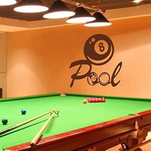 Amazon.com: Pool Wall Decal Billiards Wall Decal Playroom Wall Sticker ...