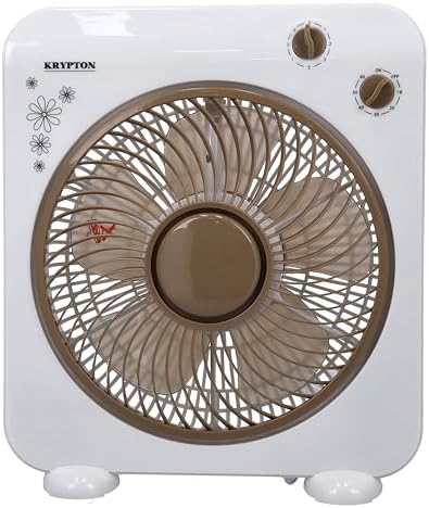 Krypton KNF6025 10'' Box Fan - Powerful Personal Desk Box Fan With ...