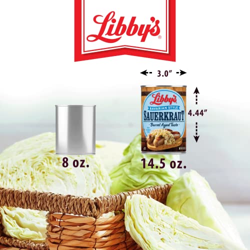 Libby's Bavarian Style Sauerkraut with Caraway Seeds| Classic Barrel Aged Taste | Mildly Tart ...