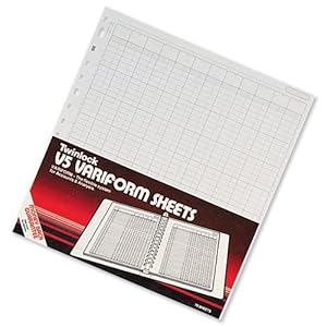 Rexel Twinlock Variform Multi-Ring Binder V5 Cash Refill Sheets 8 ...