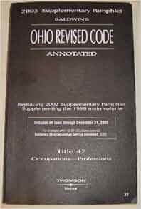 Amazon.com: Baldwin's Ohio revised code annotated (9780832205248): Ohio ...