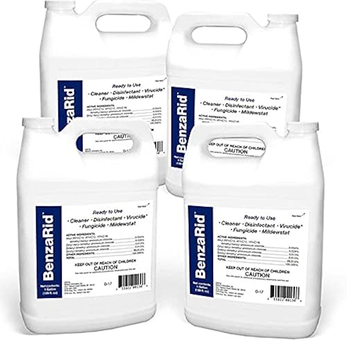 BenzaRid Professional Disinfectant (4) Gallon Set | Medical Grade ...