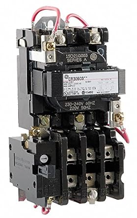 Magnetic Motor Starter, NEMA, 480V, 3P, 27A: Electric Motor Controls ...