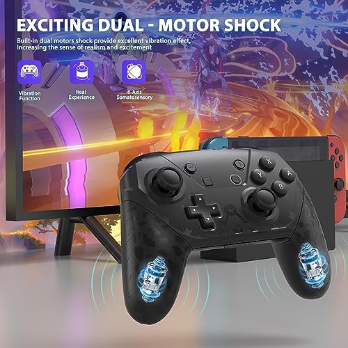 YCCTEAM Wireless Pro Controller Gamepad Compatible with Switch Support ...