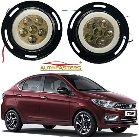 Autofasters Car Fog Light 6 Led With DRL for Tata Tigor - Car And Bike Care