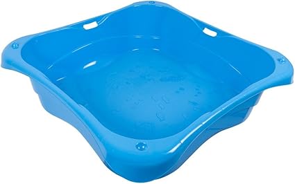 Large Plastic Sand Pit Paddling Bool Ball Pool with Blue Moulded Base ...