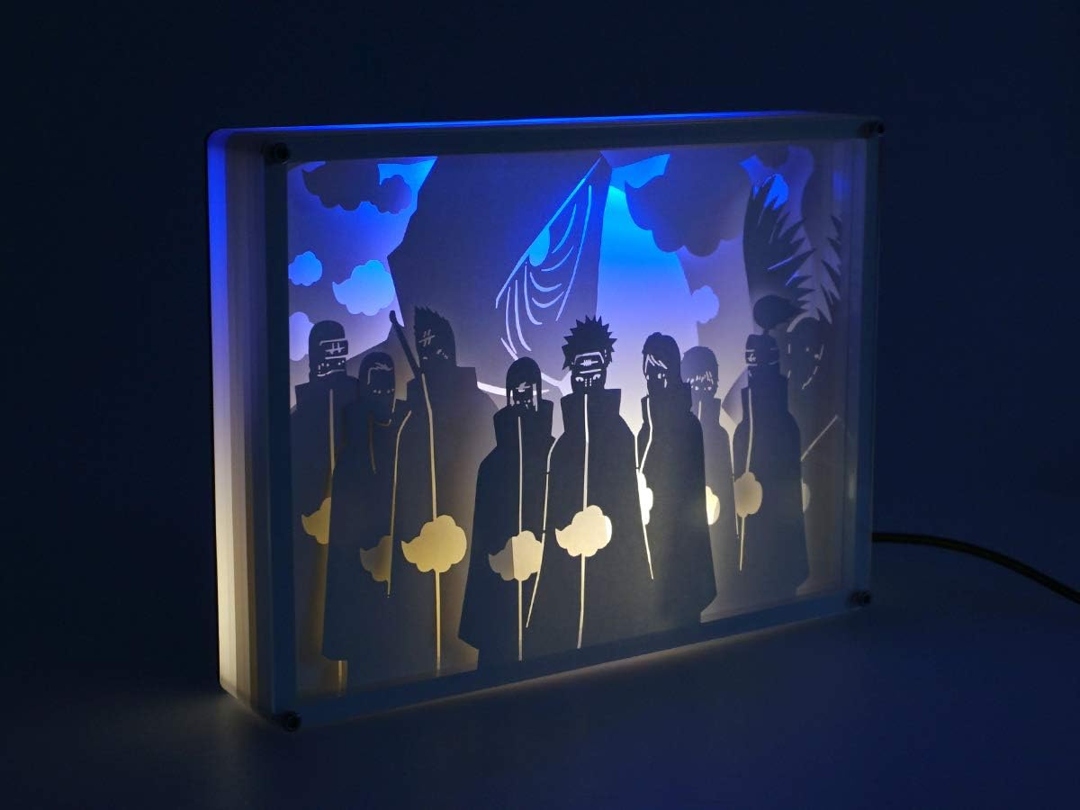 CoolChange Naruto diorama light box with colourful light, theme ...