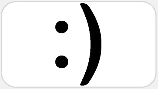 Amazon.com: Smiley Face Emoticon - 100 Stickers Pack 2.25 x 1.25 inches ...