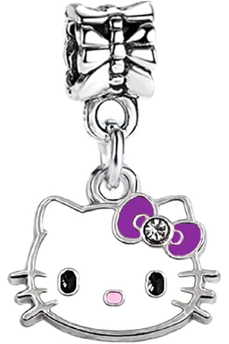 Lazo Morado De Hello Kitty Alta Calidad Original Rojo Rosa Hello Cat