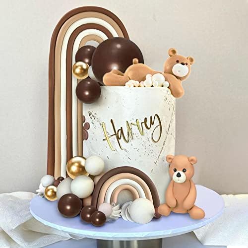 سعر DRWATE Bear Cake Toppers 2 PCS Mini Bear Cake Decorations Gold ...