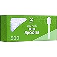 Amazon.com: Comfy Package [500 Count] Heavy Duty White Plastic Tea ...