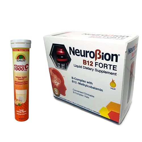 Neurobion B12 Forte Liquid Dietary Supplements 10 viales + Sunlife ...